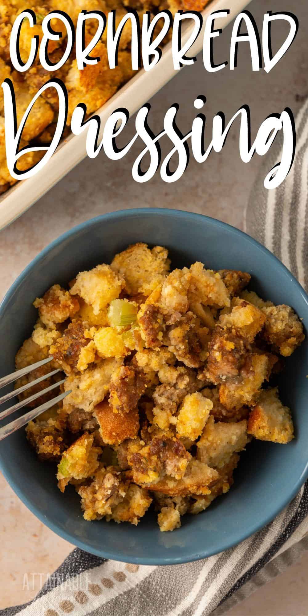 Cornbread Dressing Recipe with Sausage Just Like Grandma Made
