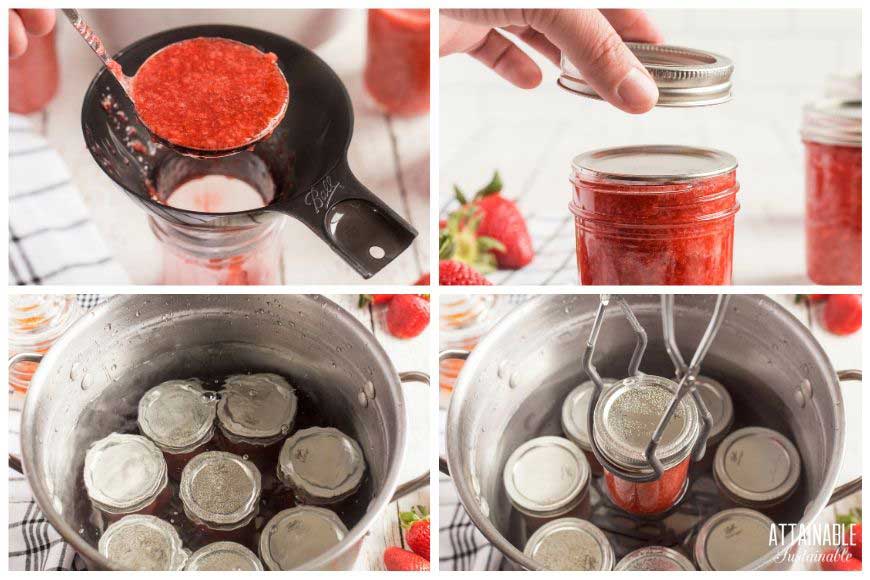 Easy (Lower Sugar) Strawberry Jam Recipe for Canning