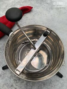 How to Use a Food Mill for Canning and Cooking - Attainable Sustainable®