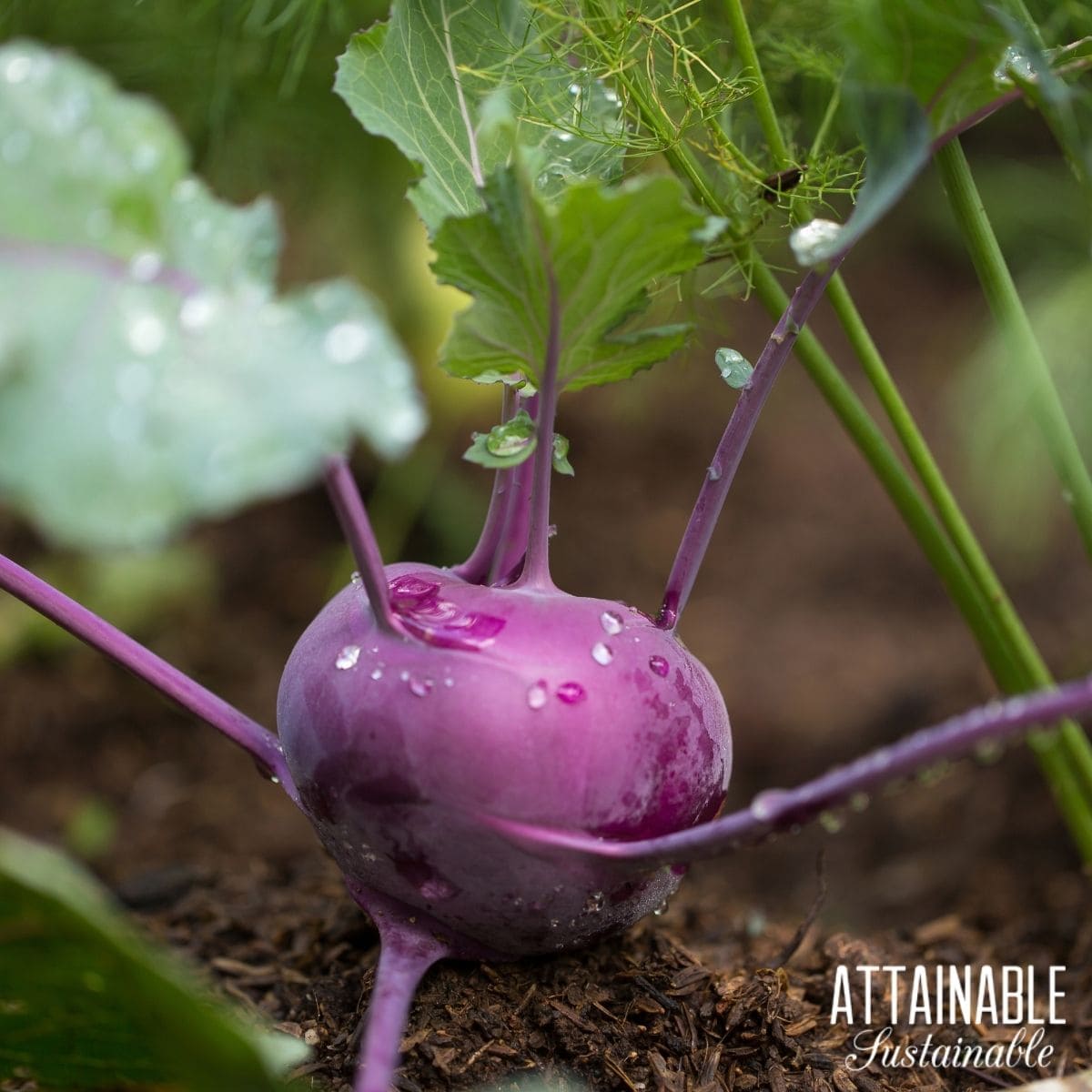 Growing Kohlrabi in Your Veggie Garden - Attainable Sustainable®