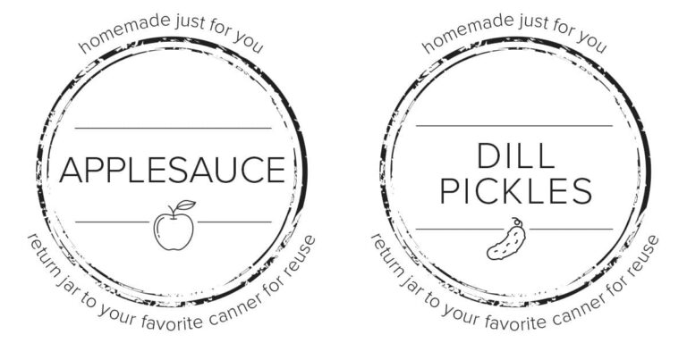 Printable Canning Labels for Gift Giving - Attainable Sustainable®