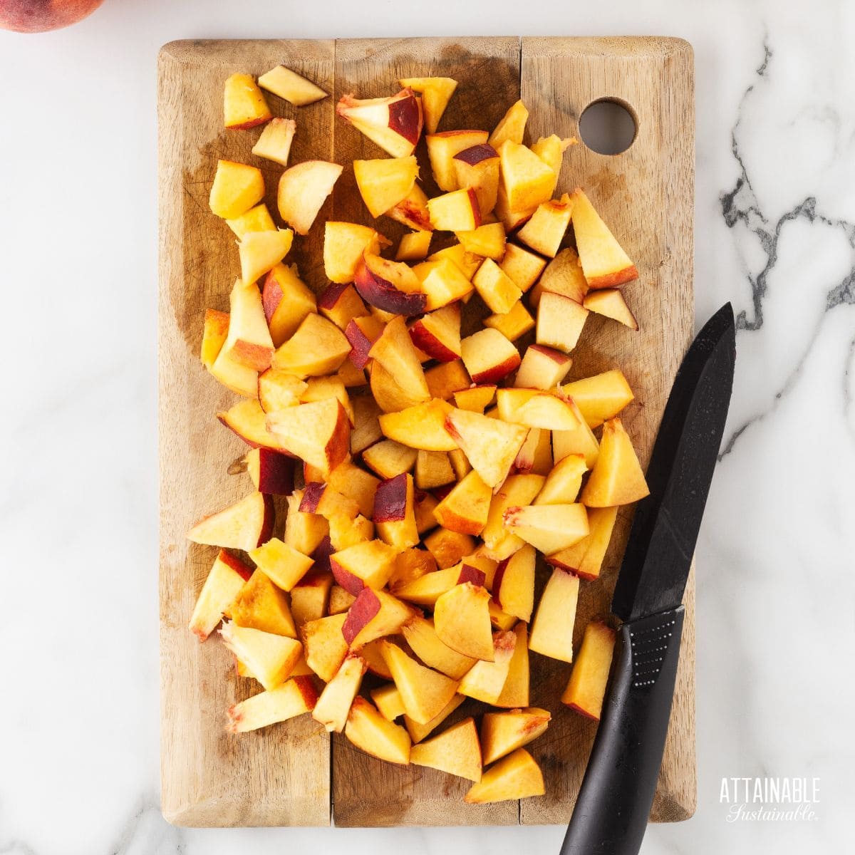 Easy 2-Ingredient Peach Simple Syrup - Attainable Sustainable®