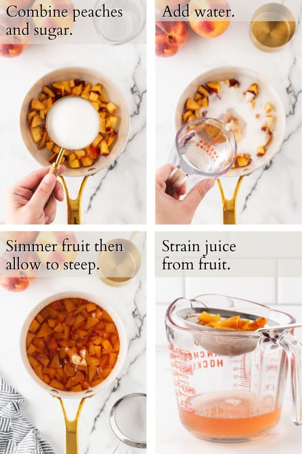 Easy 2-Ingredient Peach Simple Syrup - Attainable Sustainable®