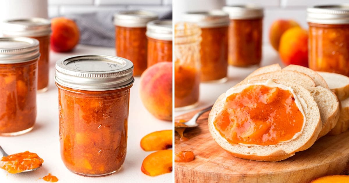 Homemade Peach Preserves for Canning - Attainable Sustainable®