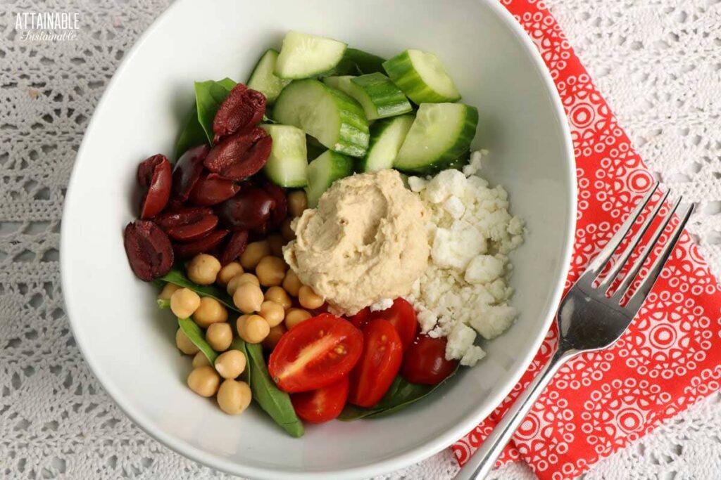 Quick & Easy Hummus Bowls - Attainable Sustainable®